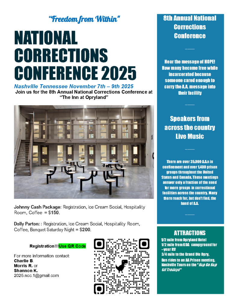 National Corrections Conference 2025 – Alcoholics Anonymous